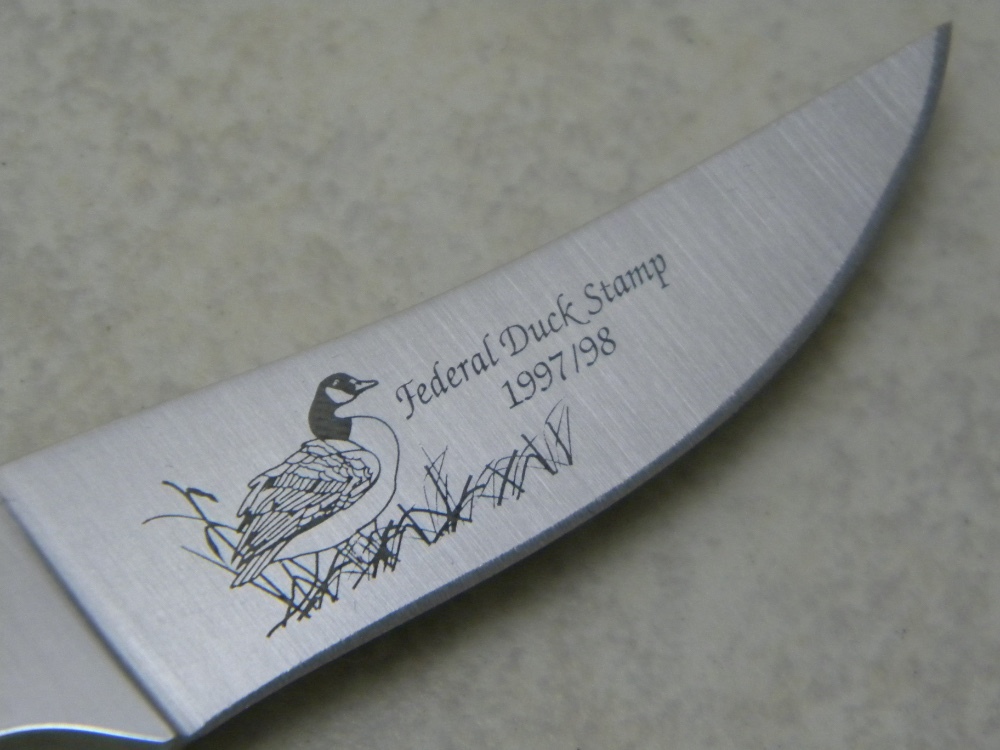 Schrade + USA LTD 1997/98 Federal Duck Stamp Commemorative Fixed Blade ...