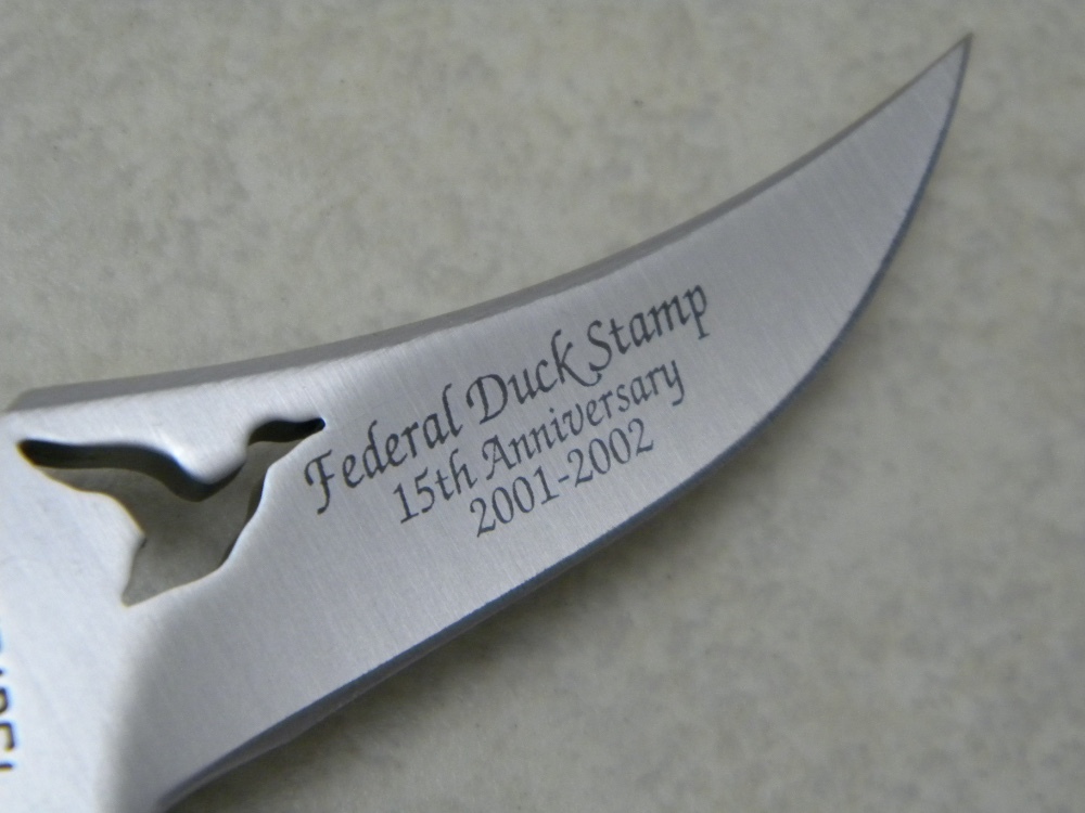 Schrade + USA LTD 2001/02 Federal Duck Stamp 15th Anniversary Edition ...