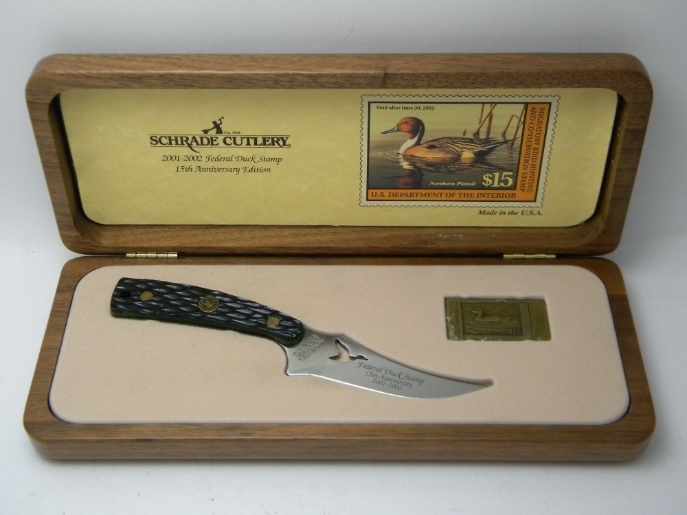 Schrade + USA LTD 2001/02 Federal Duck Stamp 15th Anniversary Edition ...