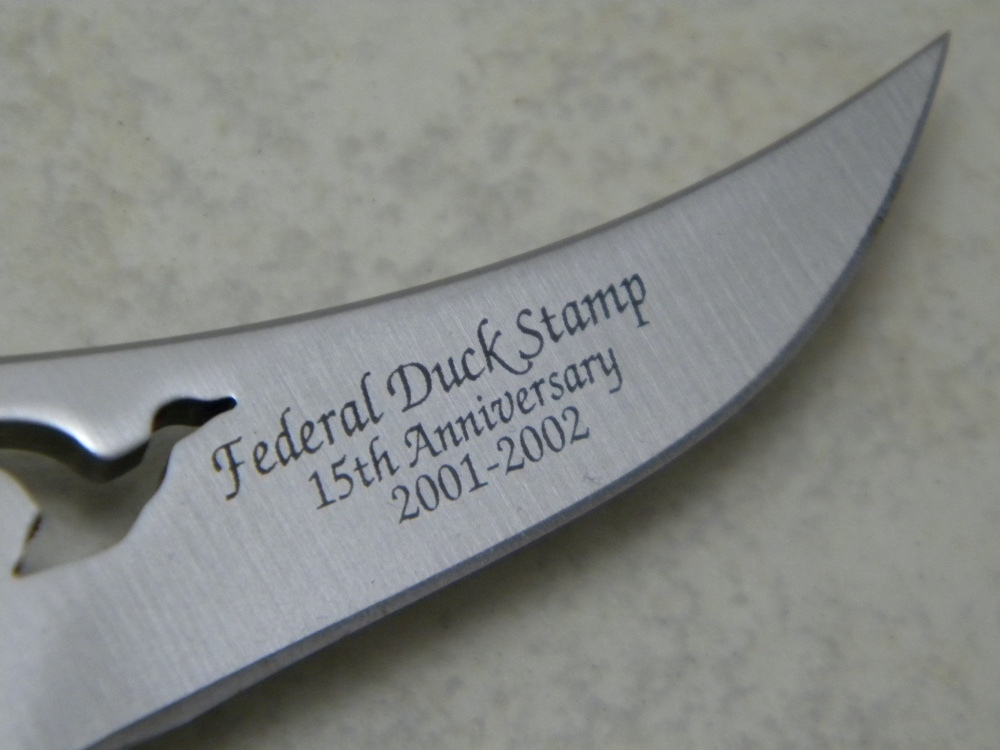 Schrade + USA LTD 2001/02 Federal Duck Stamp 15th Anniversary Edition ...