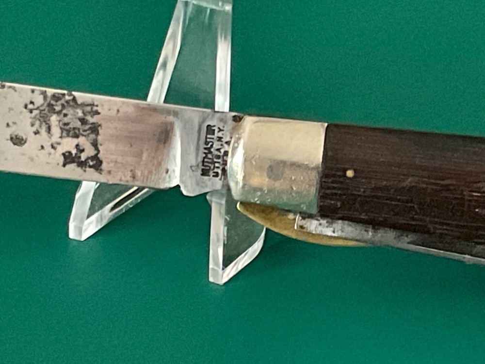 VINTAGE KUTMASTER 2 BLADE STOCKMAN FOLDING POCKET KNIFE MADE IN UTICA ...