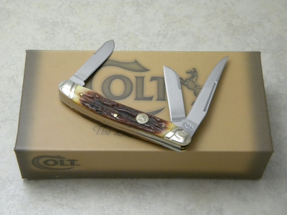 Colt CT 210 Bone Medium Stockman Knife in Box
