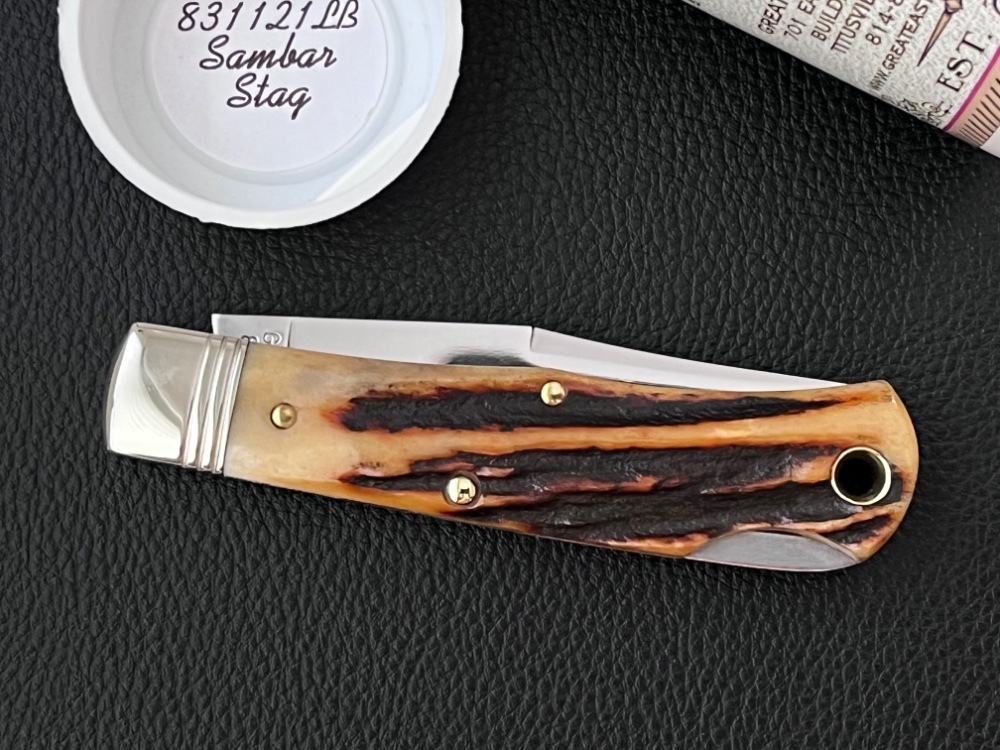 Great Eastern Cutlery GEC 83 Sambar Stag Tasscosa Lockback 831121
