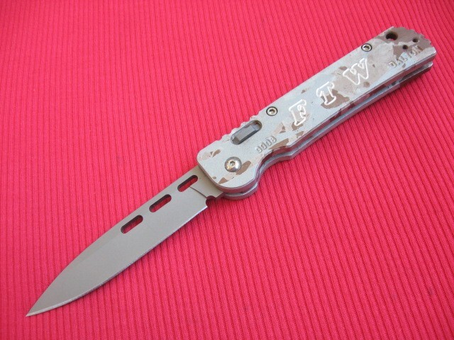 Rob Dalton MILITIA Camo FTW Switchblade Knife - New