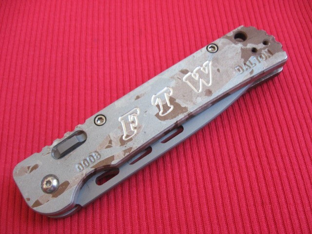 Rob Dalton MILITIA Camo FTW Switchblade Knife - New