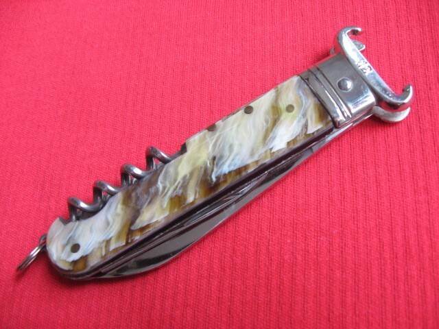 VINTAGE ROSTFREI STAMPED ITALIAN MANUAL SHELL PULLER KNIFE