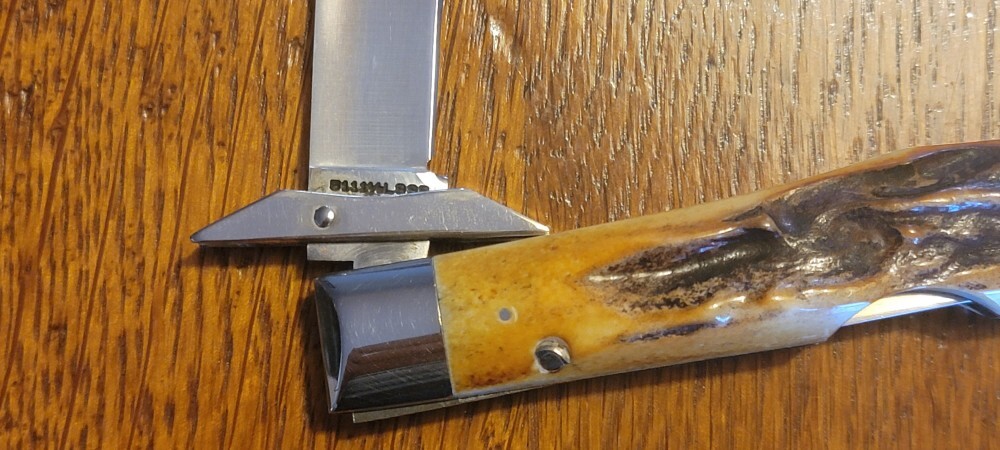 1971 CASE XX USA 5111 1/2 Stag CHEETAH Swing Guard Lockback Knife 9 ...