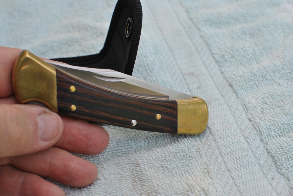 Buck 110 Year 2007 Never Used Or Honed Buck Fabric Sheath Storage Marks ...