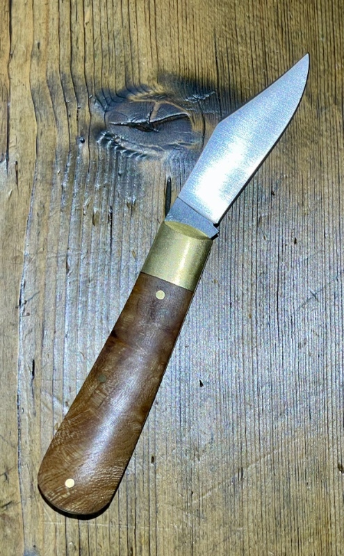 Michael May Classic Sheffield Barlow with Clip Point Blade and Elm Brr ...