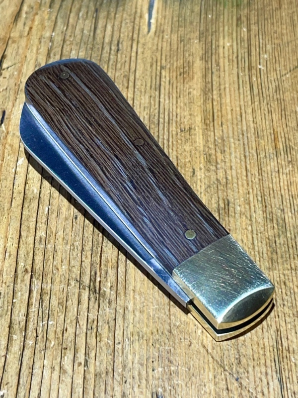 Michael May, Sheffield England Lambsfoot Knife with Bog Oak scales,