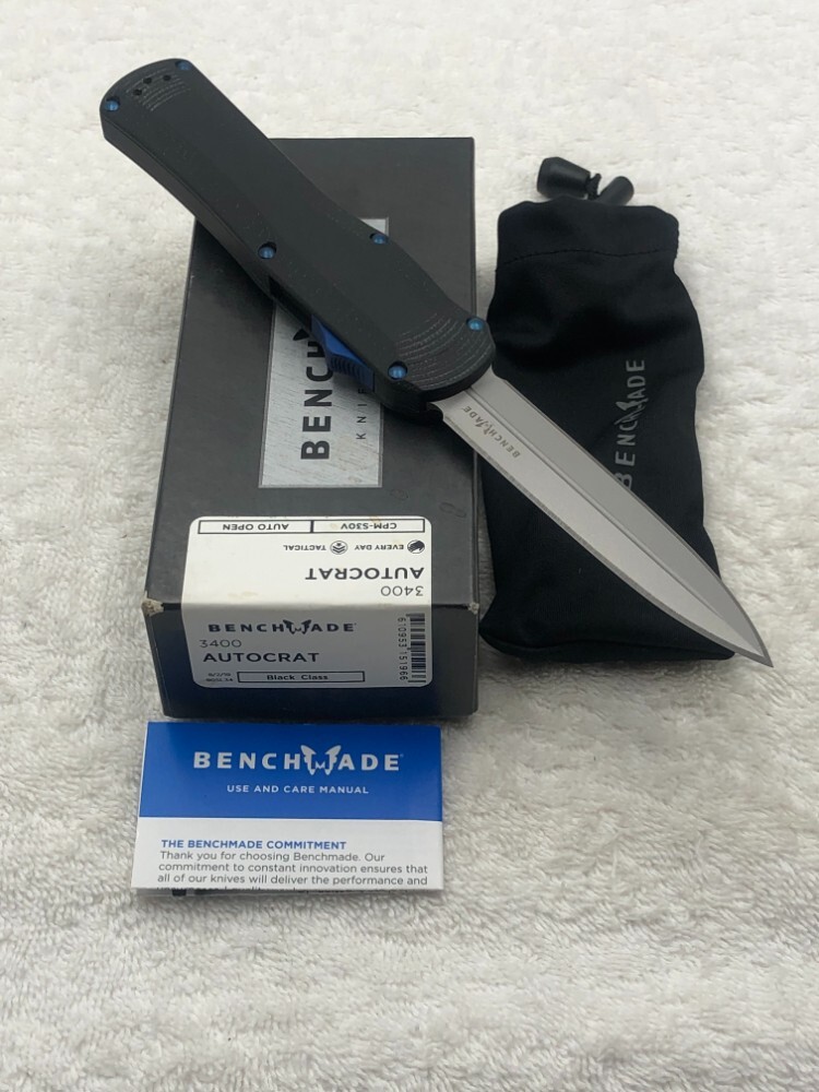 Benchmade 3400 Autocrat Double Action Out The Front Automatic Knife NIB ...