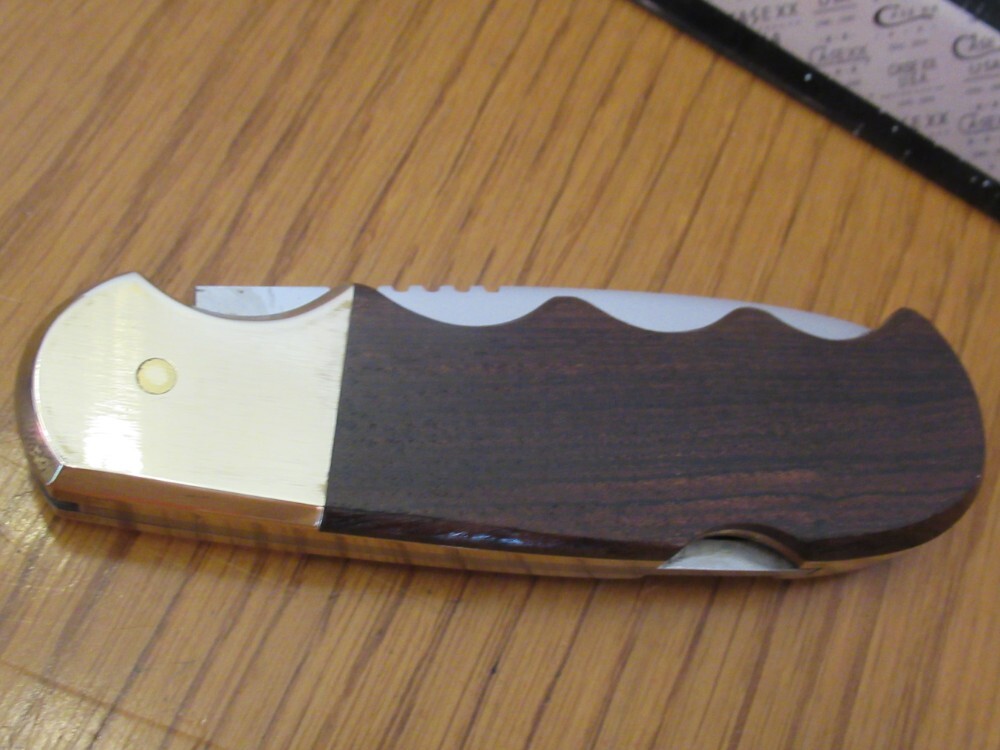 Gerber Wood Handle Folding Lock Back Model Magnum