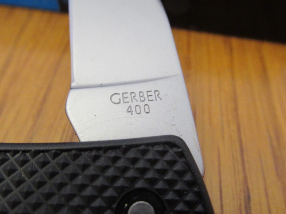 Gerber LST Clip Point Black Textured Handle Model # 400