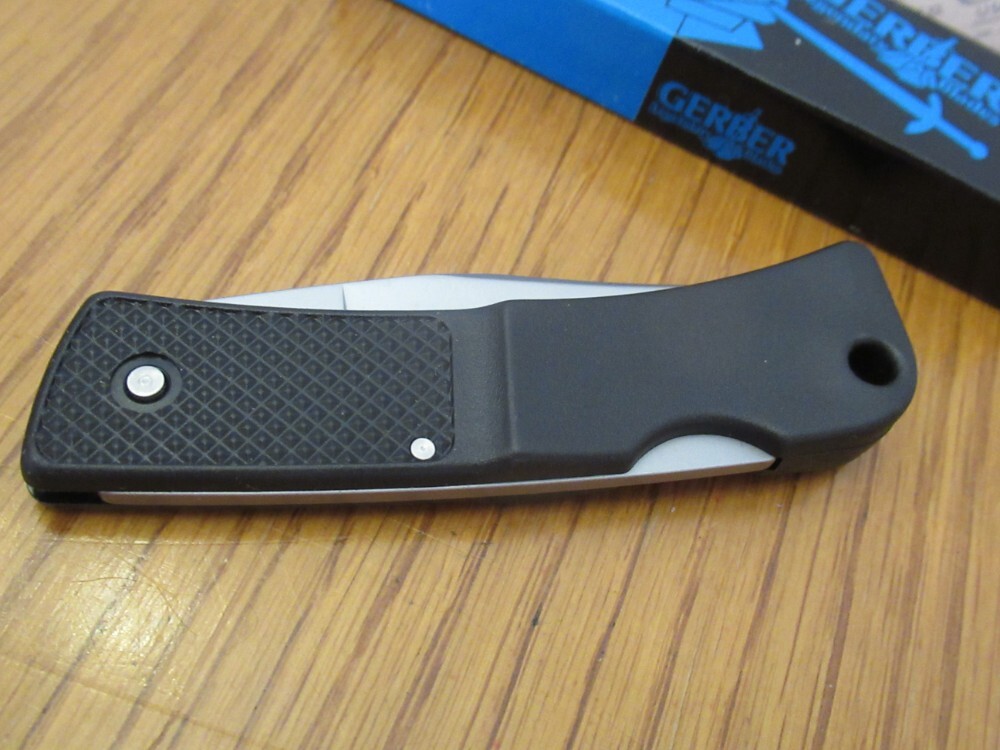 Gerber LST Clip Point Black Textured Handle Model # 400