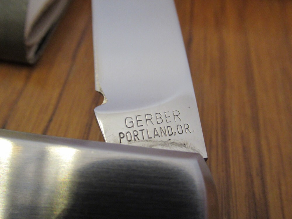 Gerber Wood Handle Silver Knight Model #300A