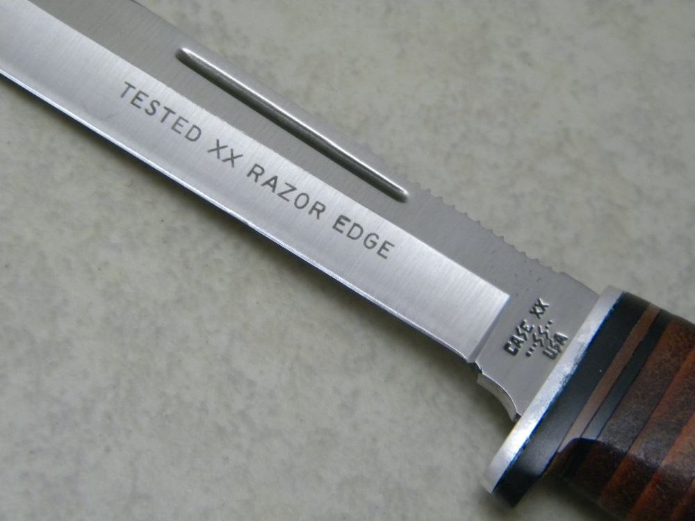 Case XX SS USA 5 Dot (1985) Stacked Leather 316-5 SSP Tested XX Razor ...