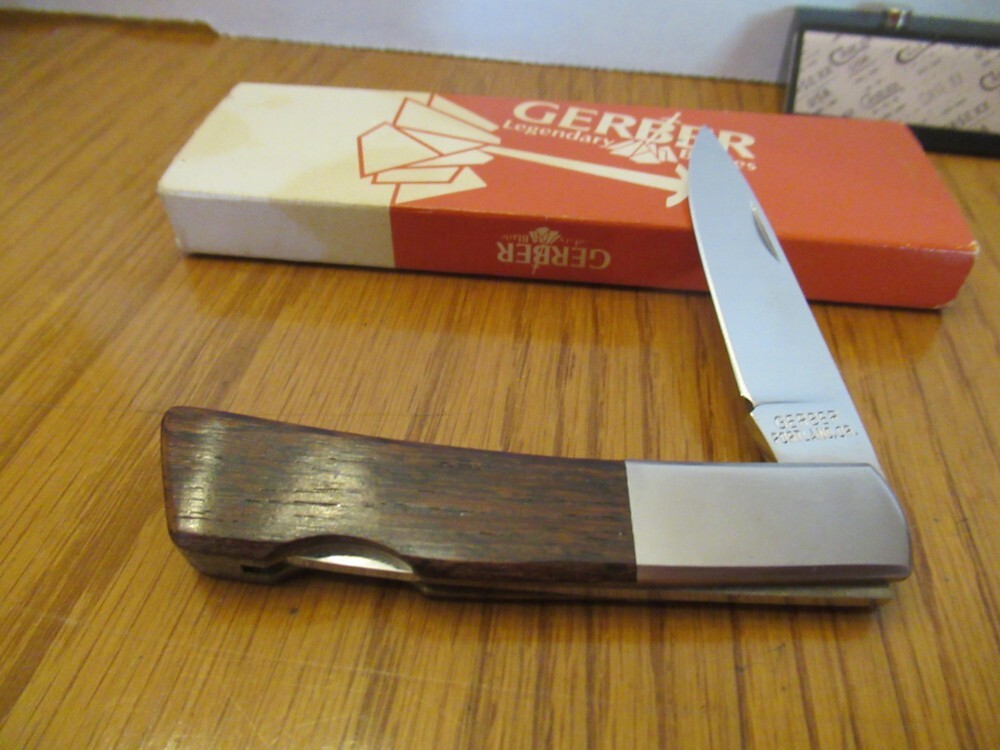 Gerber Wood Handle Silver Knight Model #250A