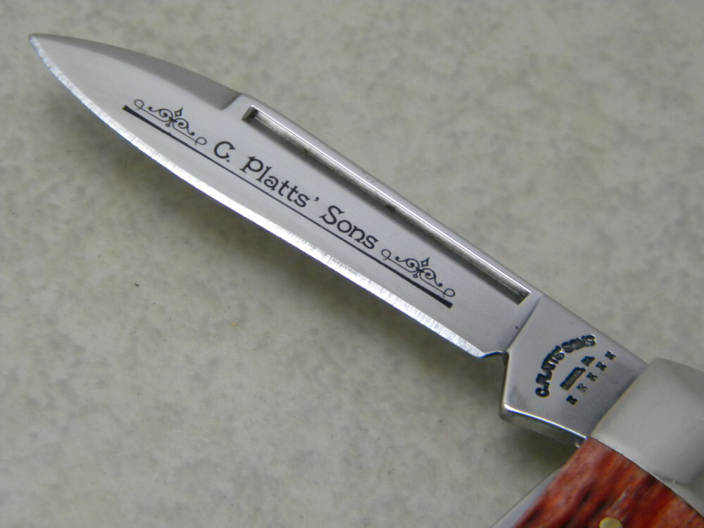 Case XX C. Platts' Sons USA 62130 Bone Gunstock Knife