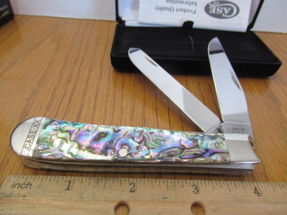 Case XX 2021 Abalone Pearl Trapper Pattern # 8254 SS
