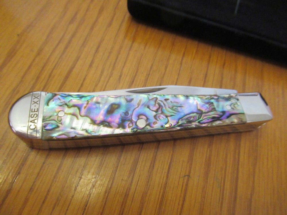 Case XX 2021 Abalone Pearl Trapper Pattern # 8254 SS