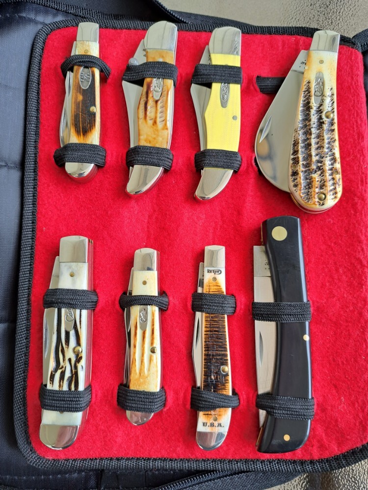 Case XX Bonestag Knife Collection; Lot of 15 Knives