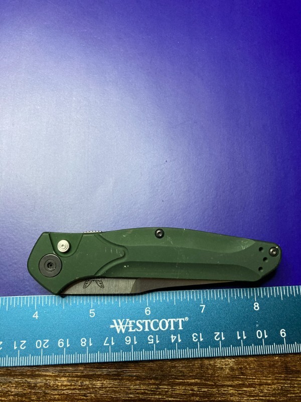 Benchmade Osborne 9400 Automatic Knife Green Aluminum