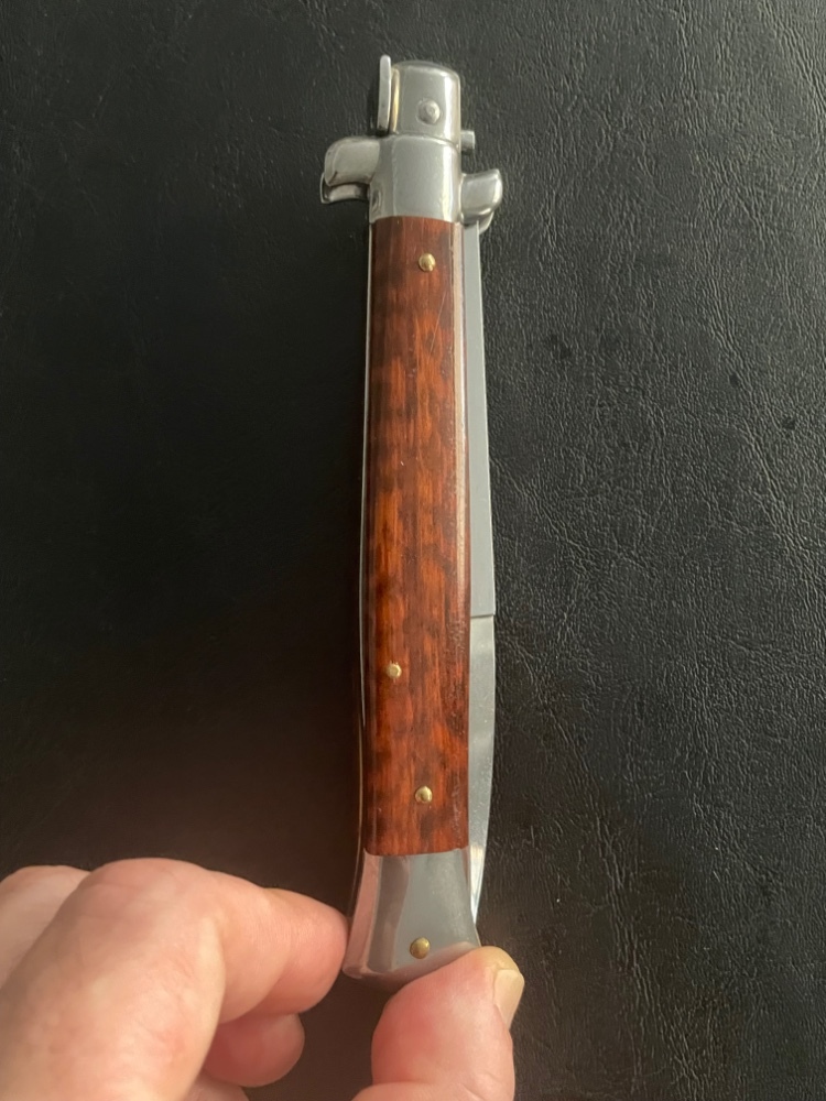 Frank B Snakewood 11 Inch Swivel Bolster Switchblade