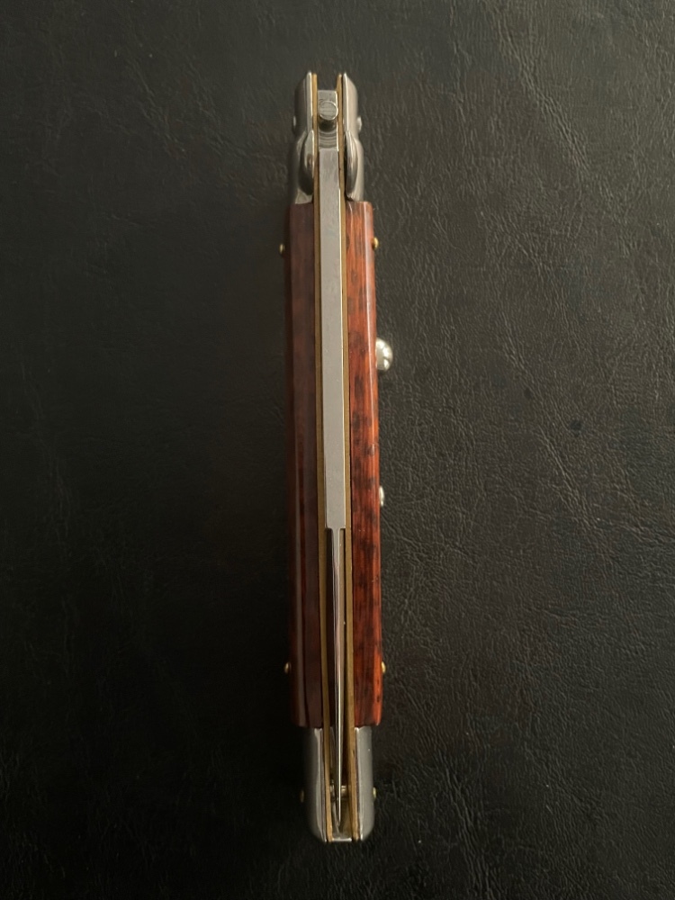 Frank B Snakewood 11 Inch Swivel Bolster Switchblade