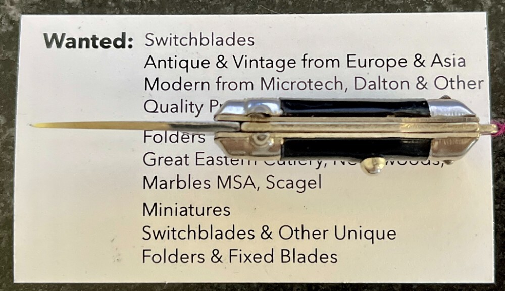 Rare Bambi Miniature Switchblade Keychain Knife, Made By Farfalli ...