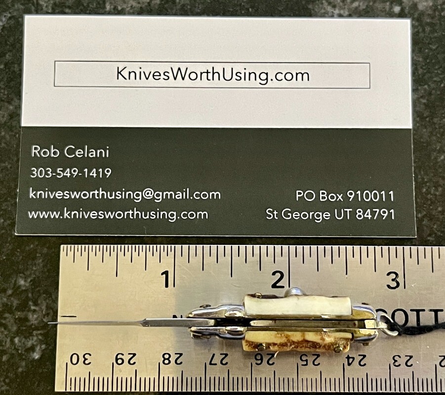 Miniature Italy Switchblade Keychain Knife, INOX Mark, Great Stag ...