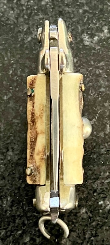 Miniature Italy Switchblade Keychain Knife, INOX Mark, Great Stag ...