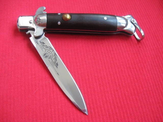 Russian STILETTO Switchblade Knife w/Specification Sheet - Mint