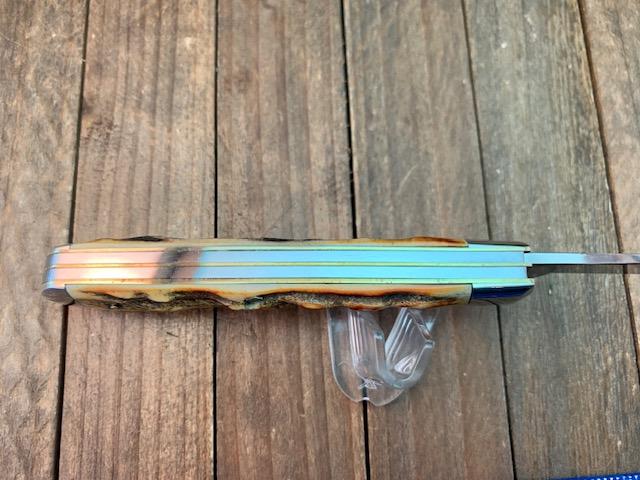 Queen City Cutlery Trapper Gorgeous Stag!