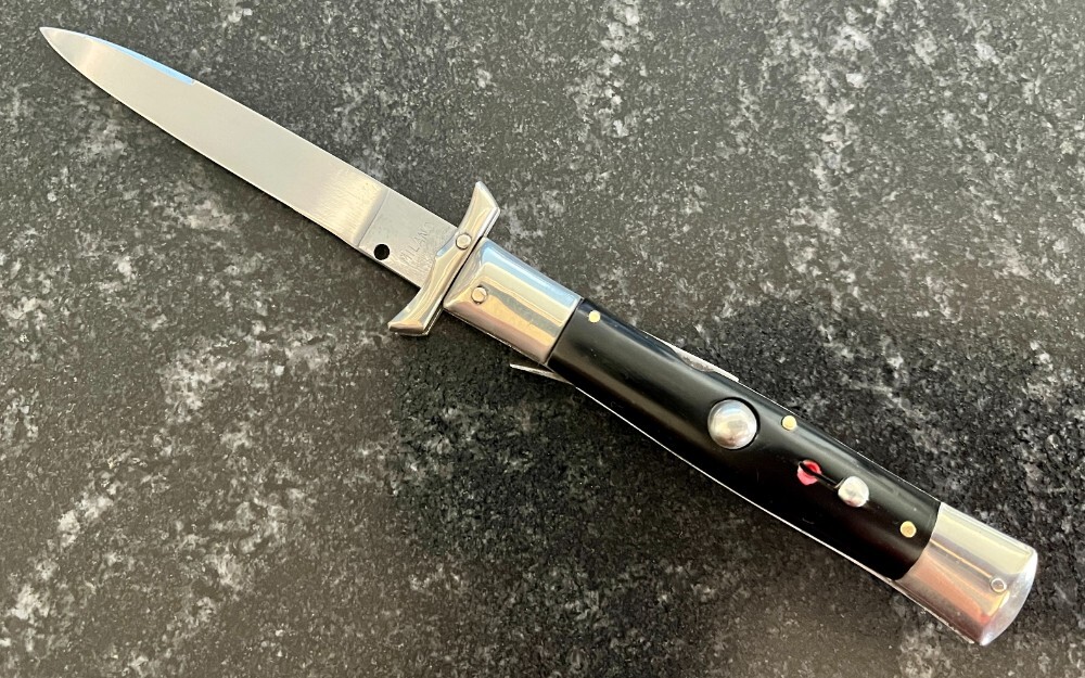 Rare Pre-Rizzuto MILANO Tang Stamp Small Batwing Guard 7.5 Inch ...