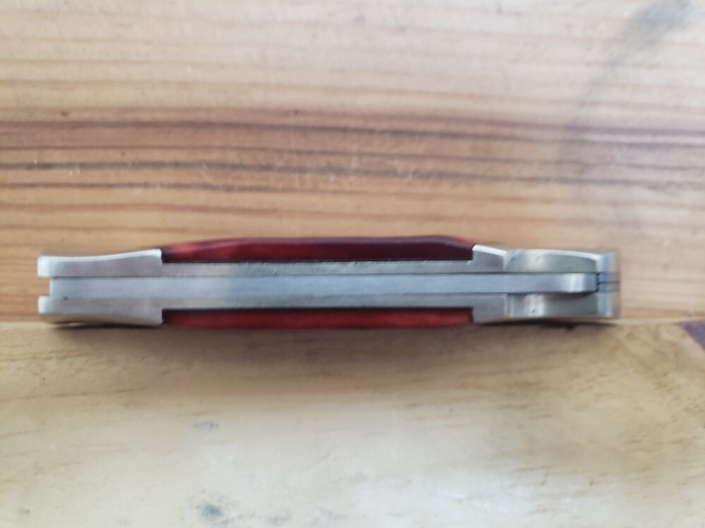 1980's United Boker "Jaguar" - Large Single Blade Lockback - Jigged Red ...