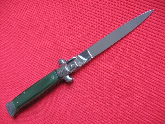 Vintage Italian 1980's 9" Stiletto Switchblade Knife.