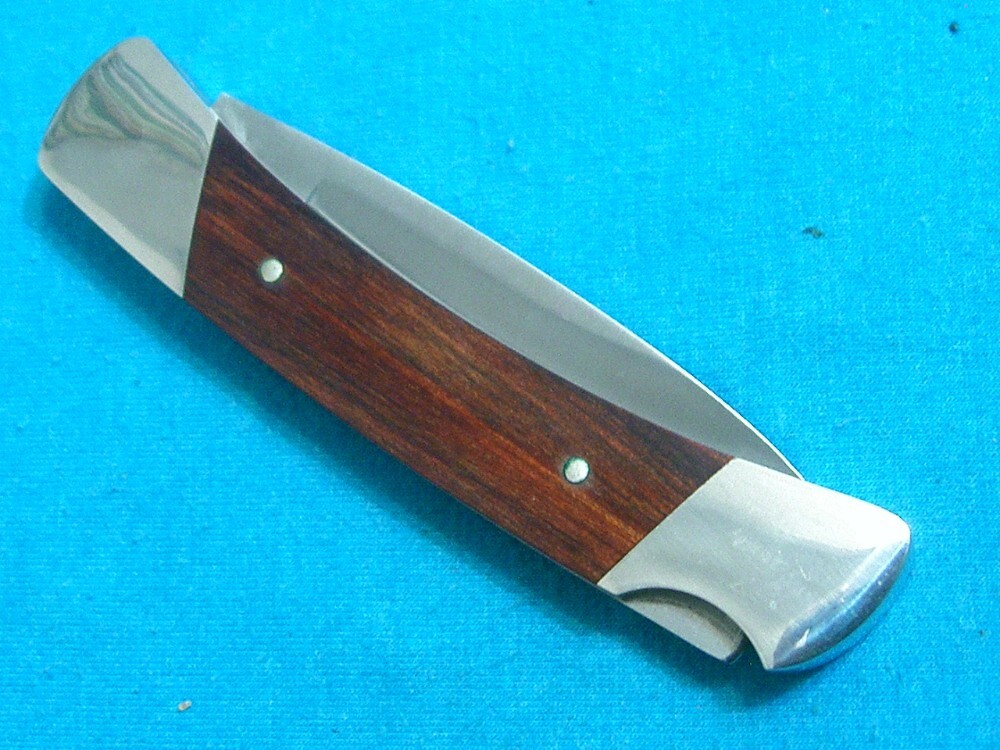 VINTAGE SCRIPT STAMP BUCK SQUIRE 501 USA LOCKBACK FOLDING HUNTER POCKET ...