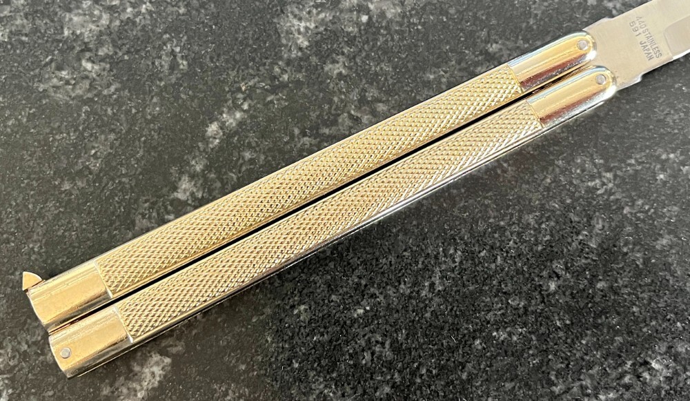 Vintage Valor Kamikaze Balisong Butterfly Knife, Japan, Model 591, Gold ...
