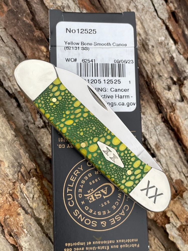 CASE XX ** SFO YELLOW GREEN EDITION LIZARD SKIN 2023 CANOE