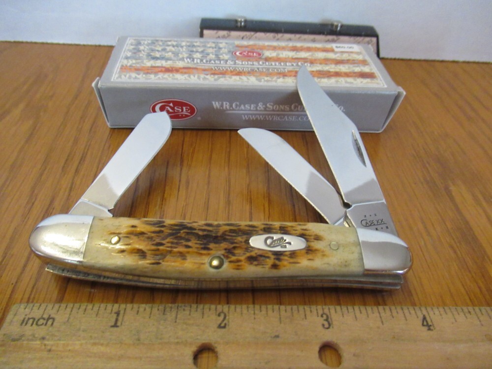 Case XX 2002 Autunm Bone Stockman Pattern # 6347 SS