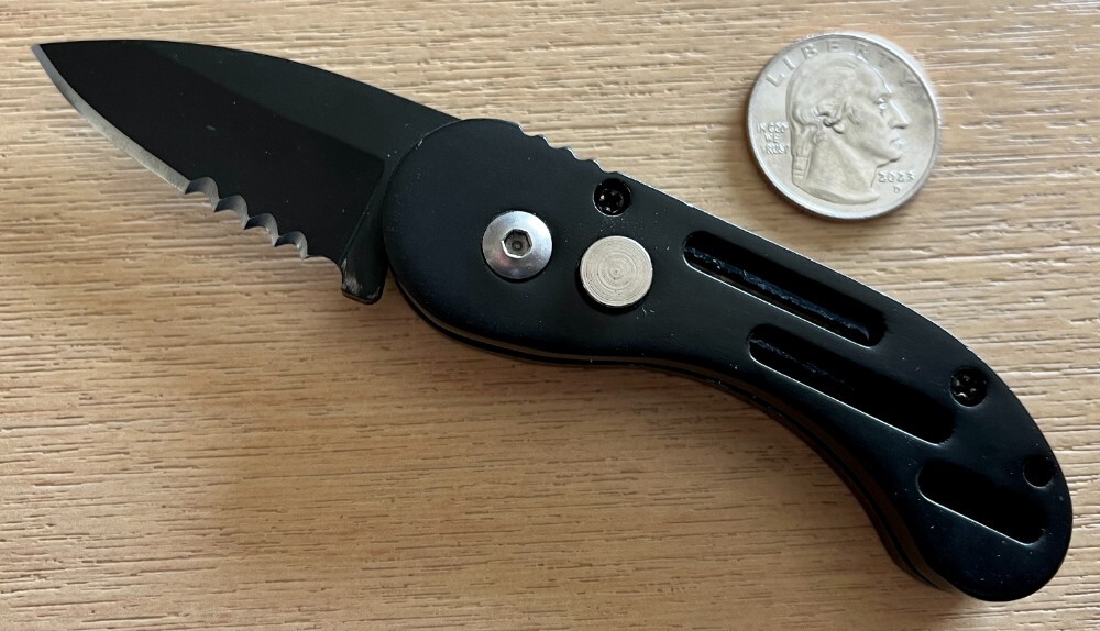 Dalton California Special Clone Switchblade Knife, Black Blade, Unused