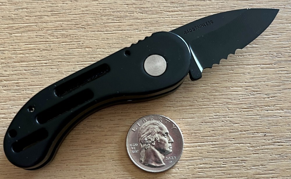 Dalton California Special Clone Switchblade Knife, Black Blade, Unused