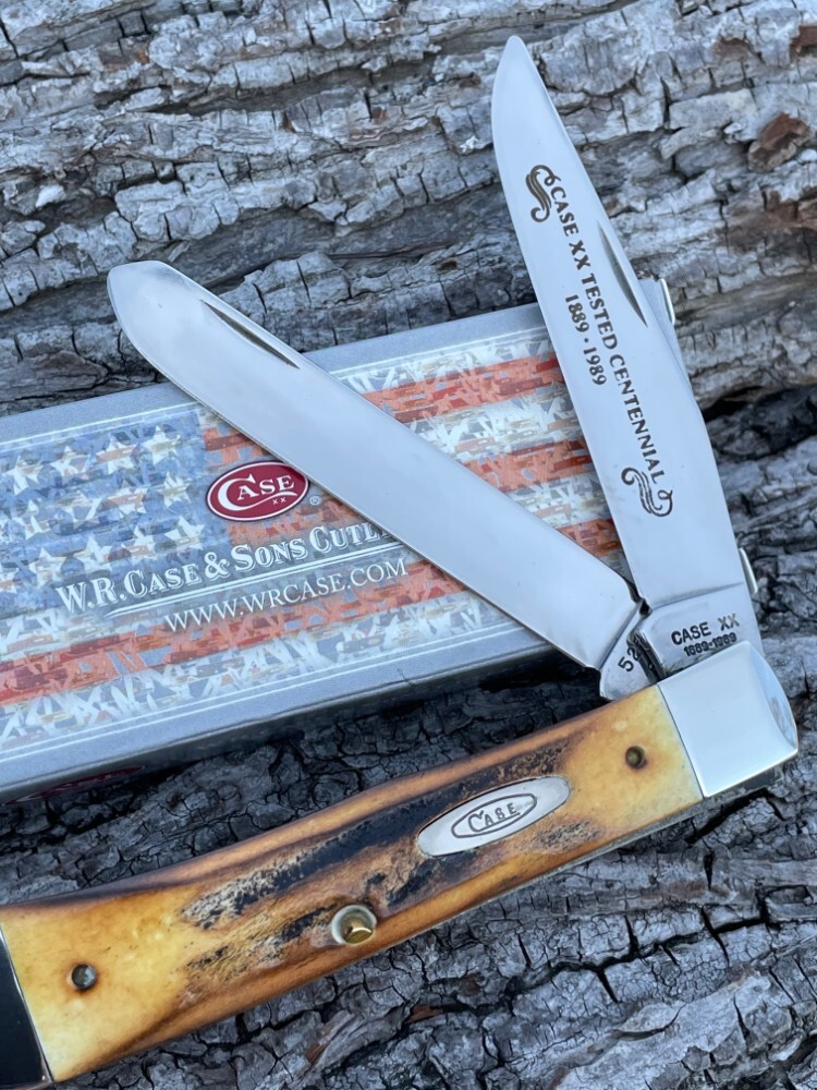 CASE XX ** 1989 CENTENNIAL STAG TRAPPER BEAUTIFUL STAG