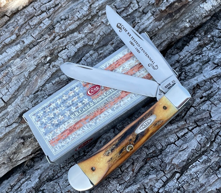 CASE XX ** 1989 CENTENNIAL STAG TRAPPER BEAUTIFUL STAG