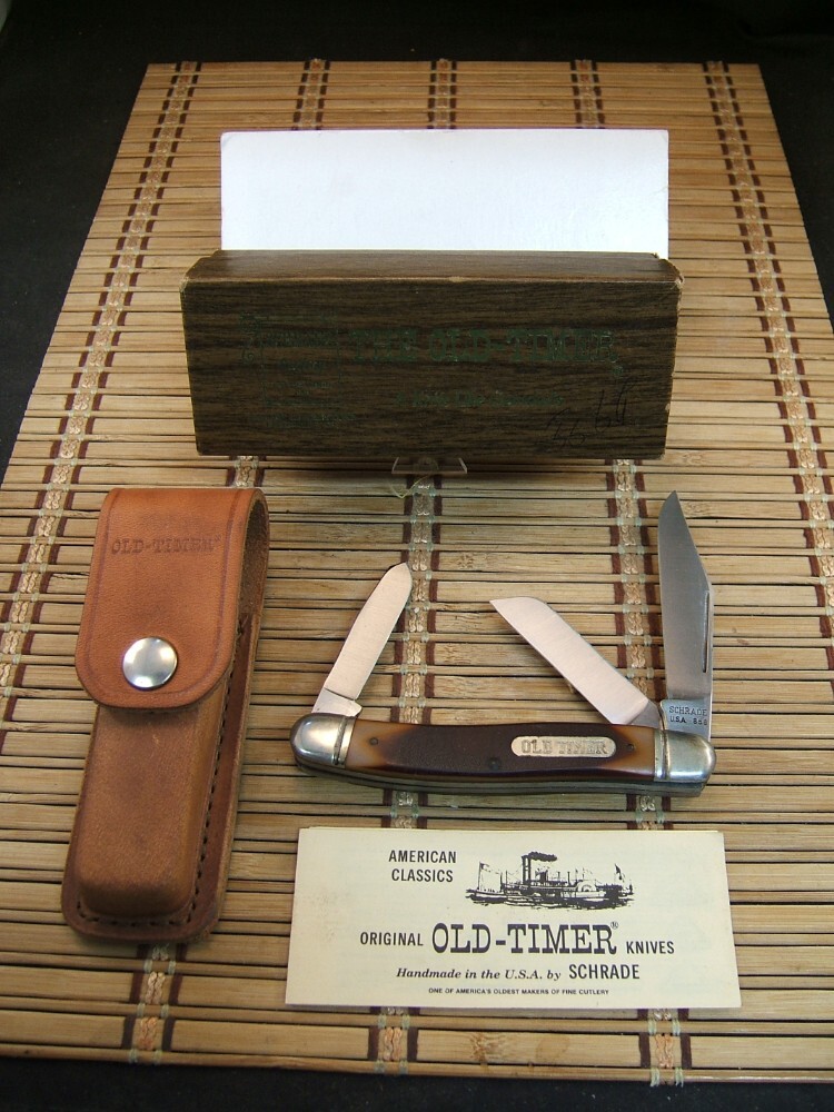 SCHRADE OLD TIMER 858 LUMBERJACK LARGE OLDER HIGH CARBON STEEL POCKET ...