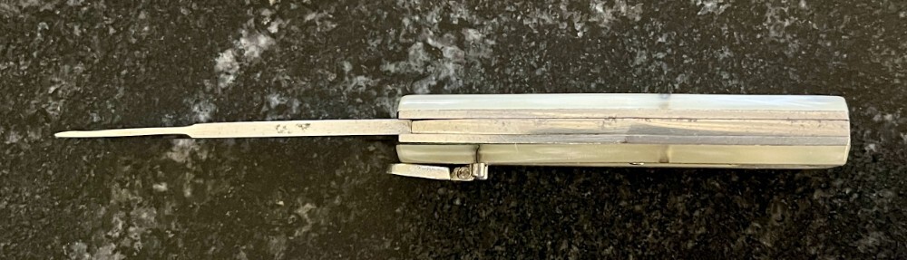 Rare Miniature Bonsa Lever Lock Switchblade Knife, Germany, 4.75 Inch, Used