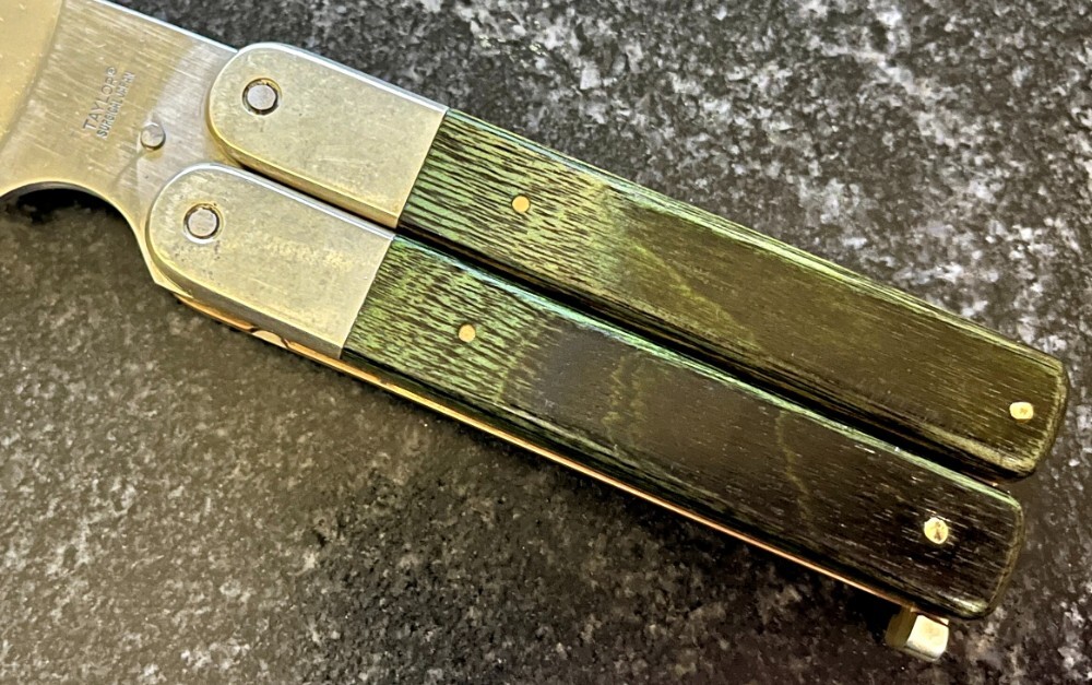 Vintage Taylor Mini Guthook Balisong aka Butterfly Knife, Japan, Used