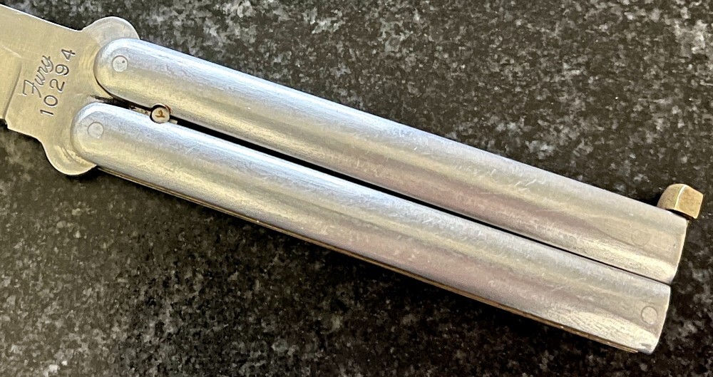 Vintage Fury Mini Hornet-I Balisong aka Butterfly Knife, Japan, Used