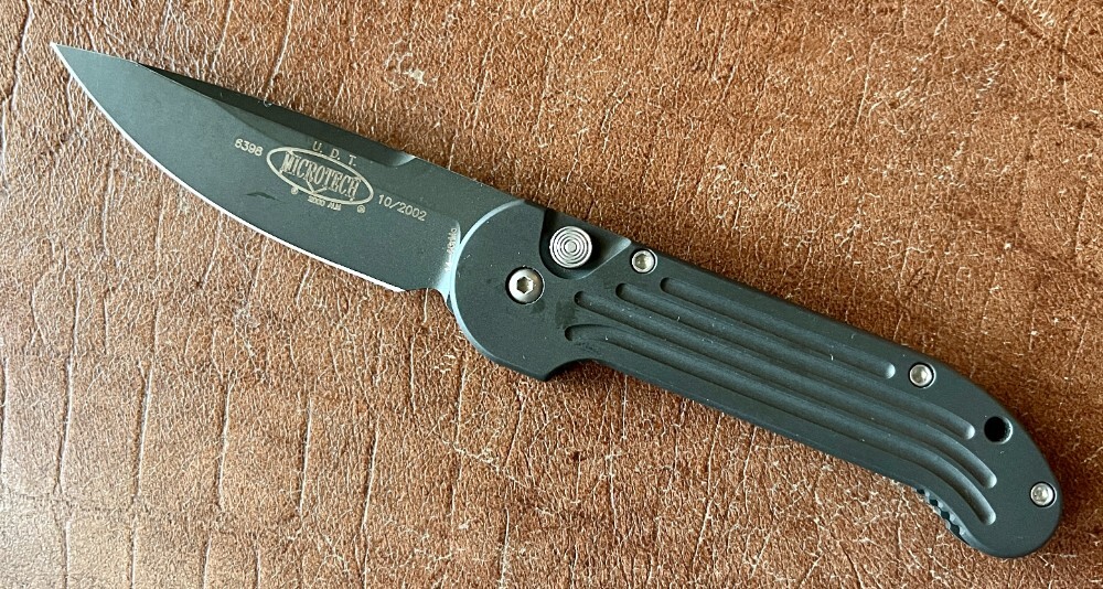 2002 Microtech UDT Switchblade Knife, Used