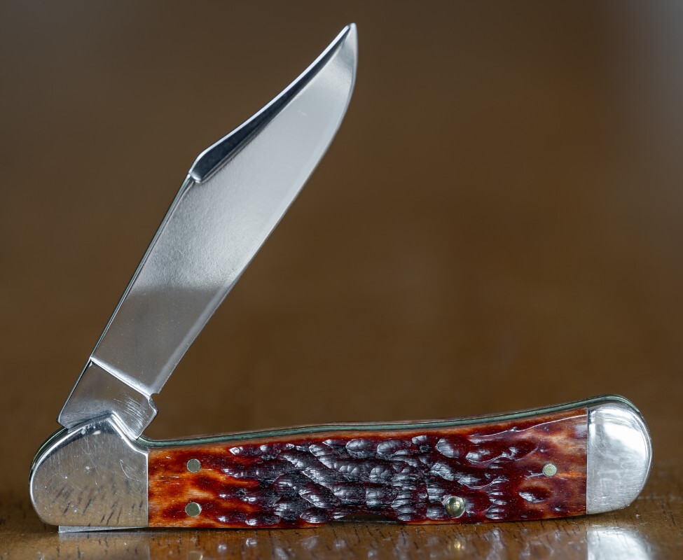 Case Copperlock Brown Chestnut Bone - Case #132 - Model 61549 - Made in ...